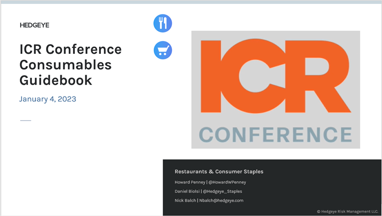 Call Tomorrow | ICR Conference | Restaurants & Consumer Staples