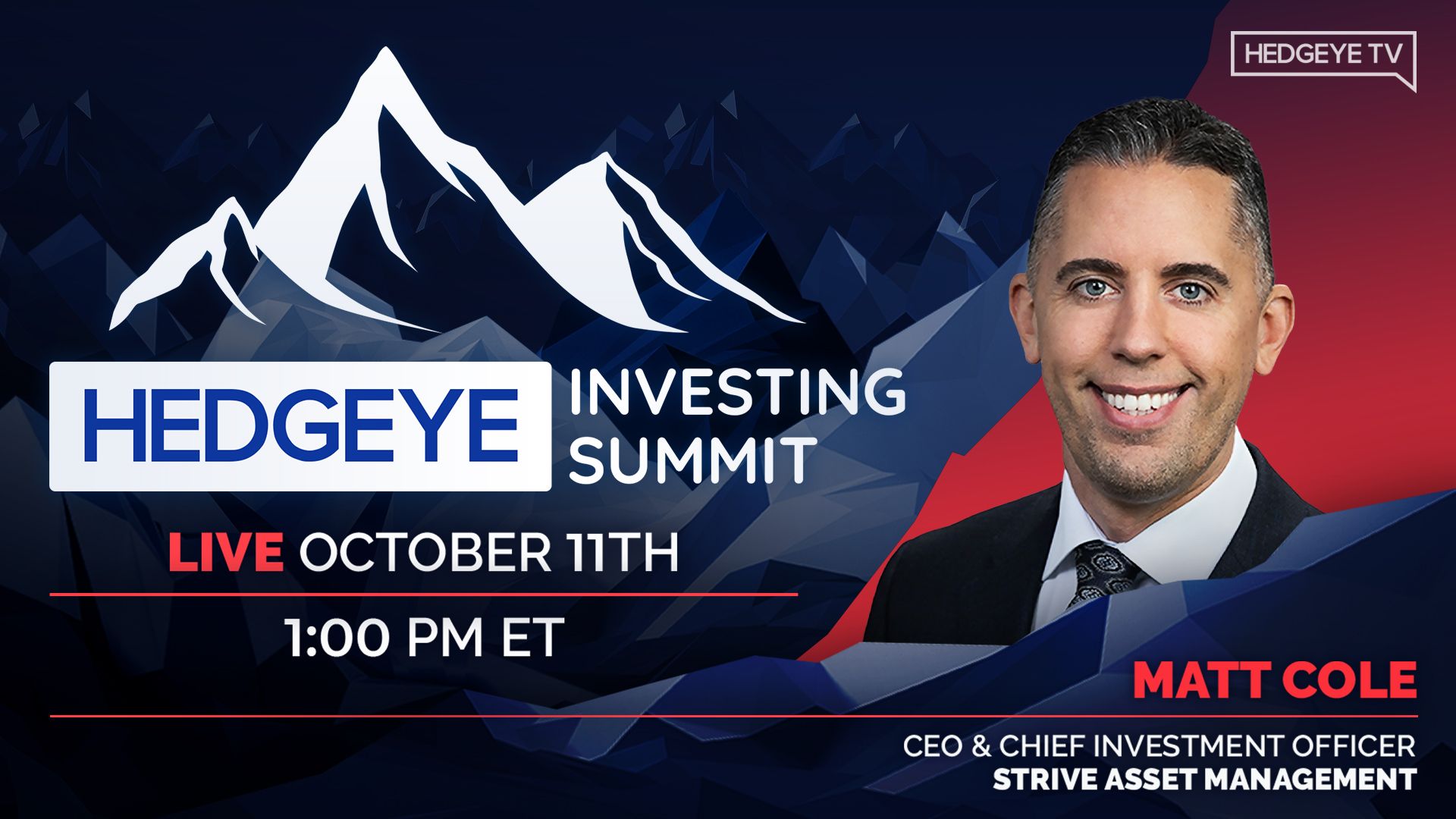 Matt Cole & Keith McCullough [Hedgeye Investing Summit]