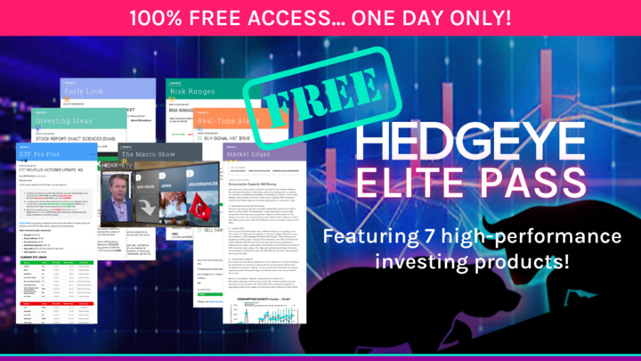 FREE Today | The Hedgeye Elite Pass: 7 High-Performance Investing Prod