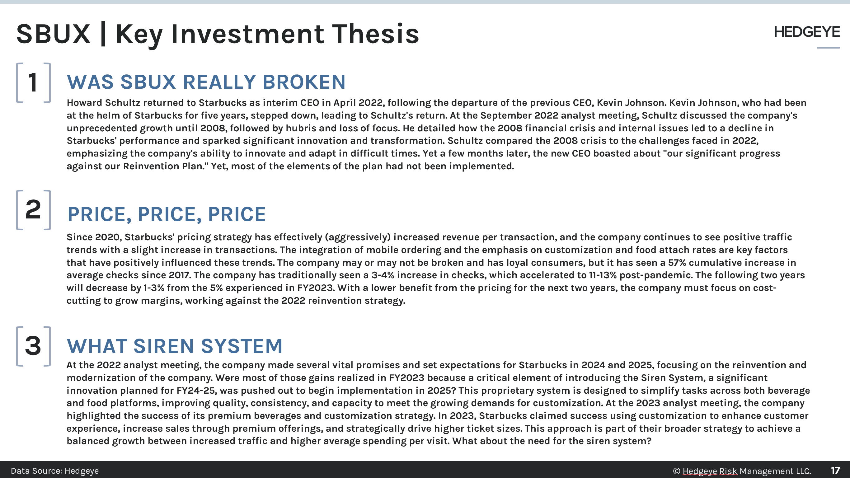 Happening Soon | Starbucks (SBUX) Black Book | Best Idea Short