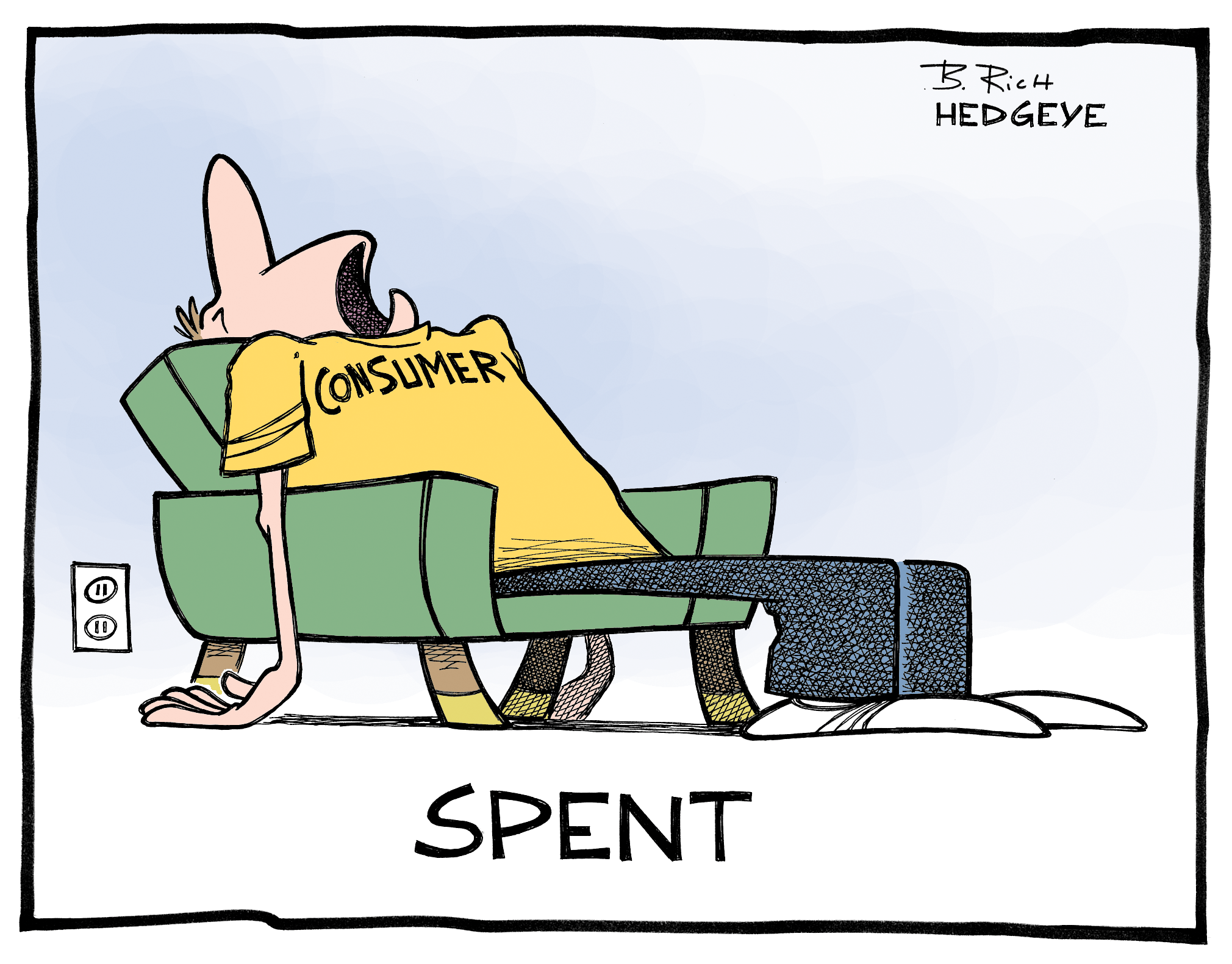 Cartoon of the Day: Tired Yet? #ConsumerSlowing