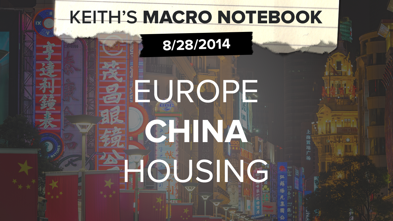 Macro Notebook 8/28: Europe | China | Housing