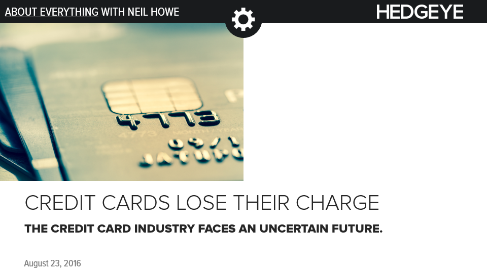 Credit Cards Lose Their Charge