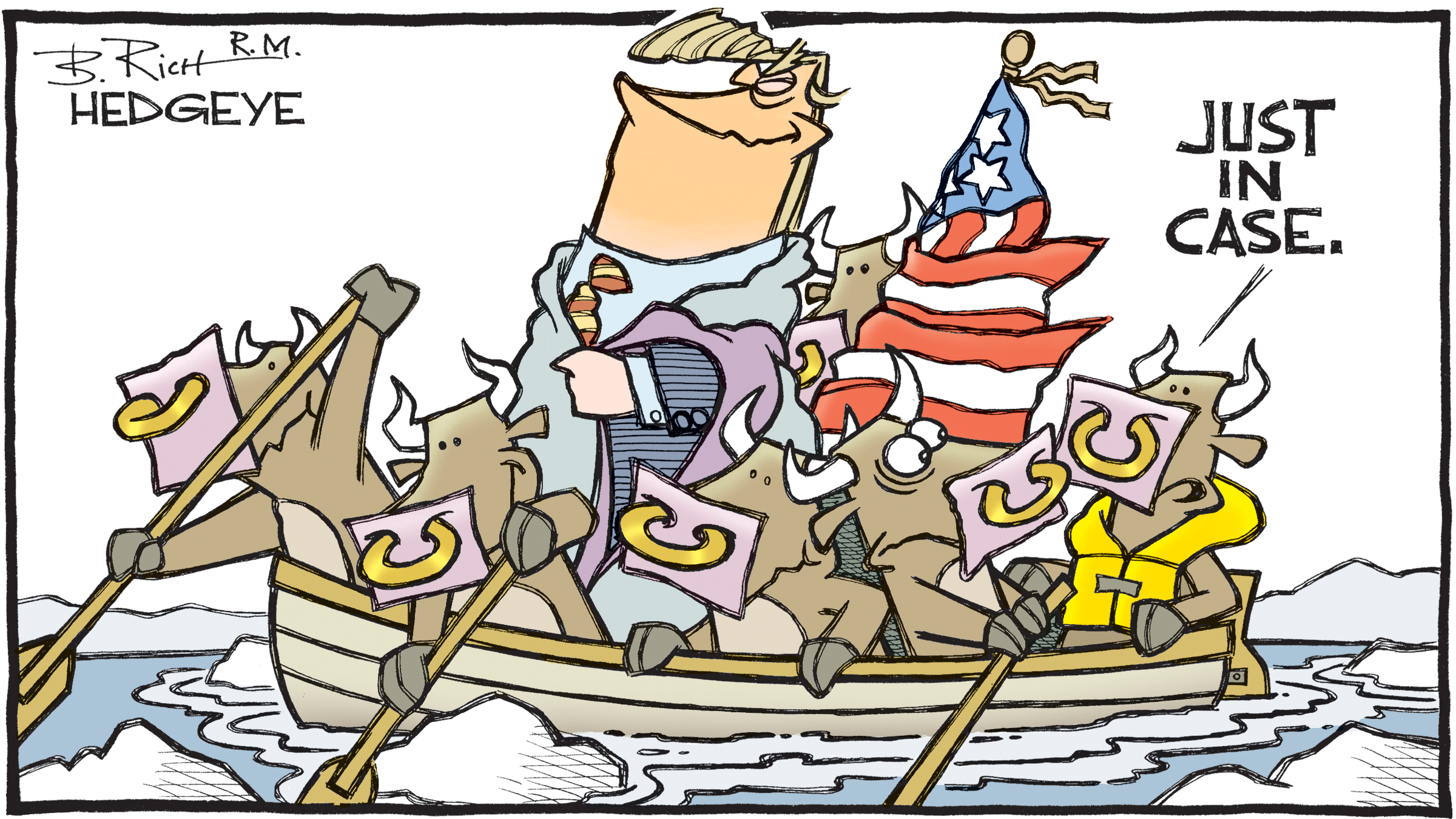 Cartoon of the Day: Trump Crossing The Delaware