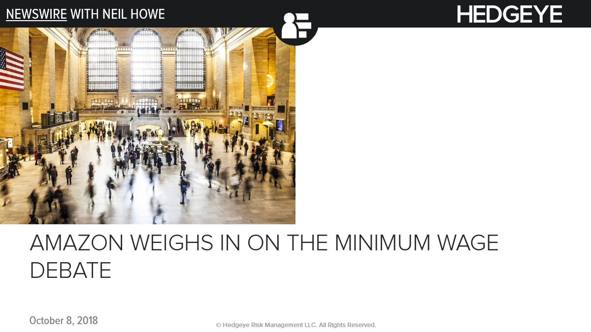Amazon Weighs In on the Minimum Wage Debate. NewsWire