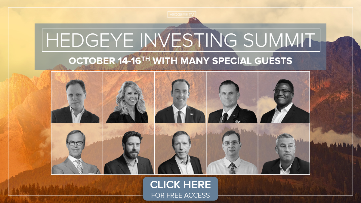 You're Invited → Hedgeye Investing Summit