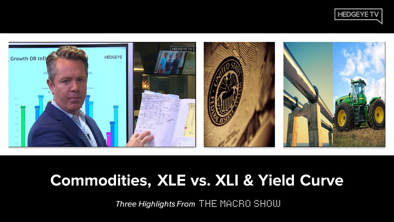 Commodities, XLE vs. XLI & Yield Curve