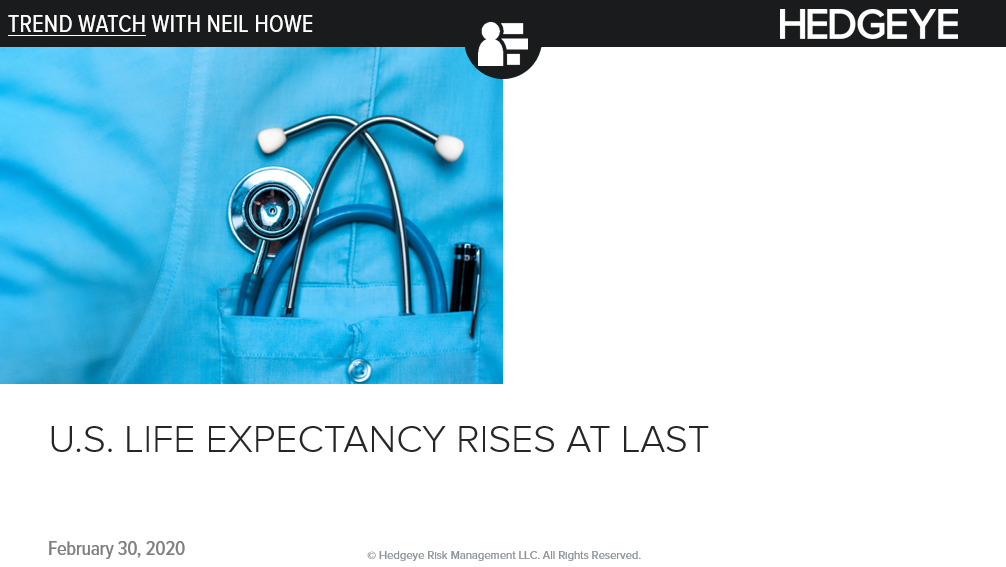 U.S. Life Expectancy Rises at Last