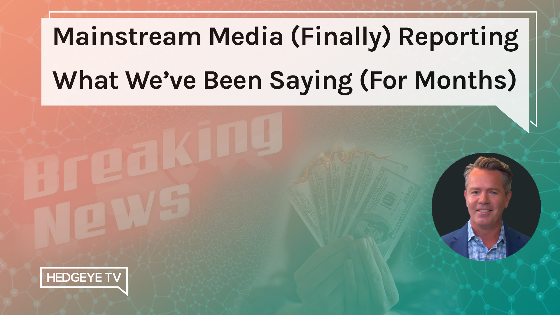 Mainstream Media (Finally) Reporting What We’ve Been Saying (For Month