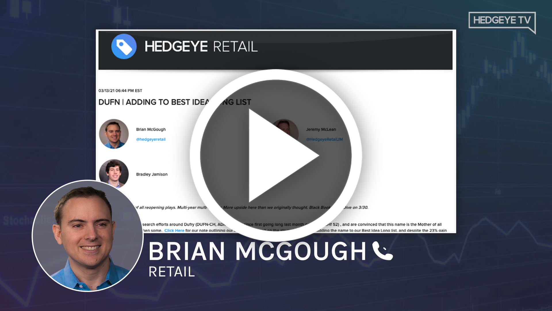 "The Call" Recap | Retail Analyst Brian McGough On $DUFN