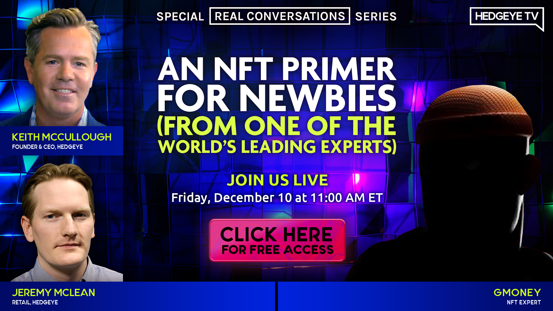 NEW WEBCAST | gmoney joins Keith McCullough & Jeremy McLean